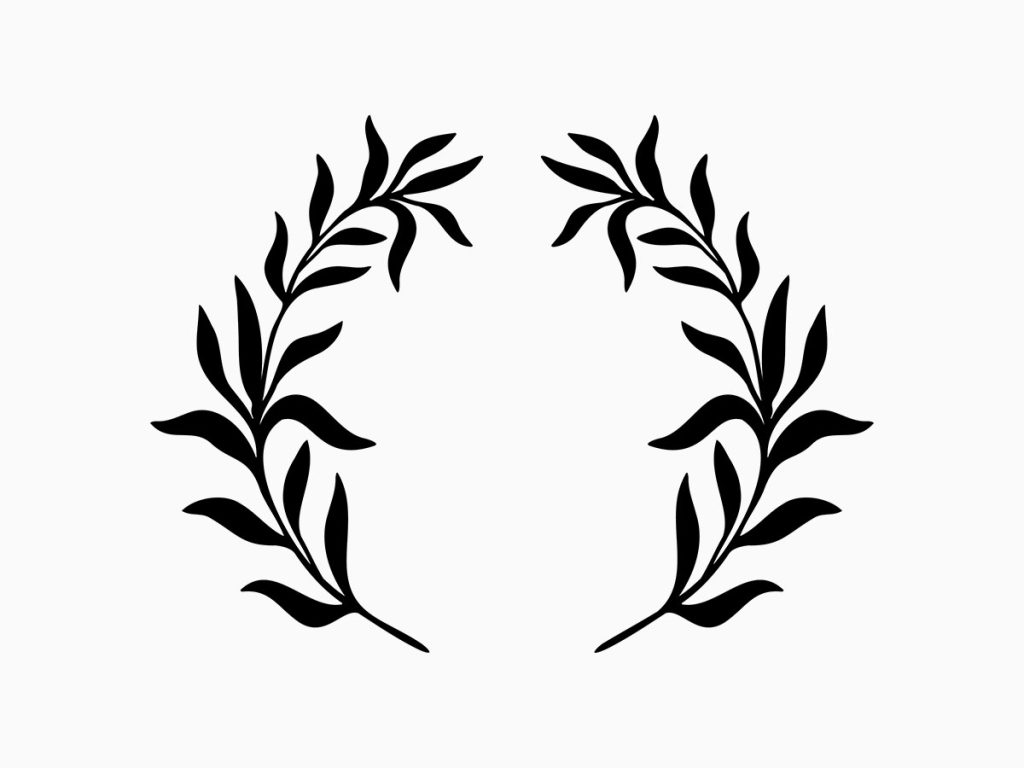Hand drawn laurel wreath - Pixcrafter