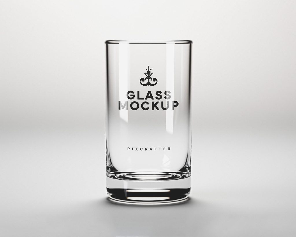 Glass Mockup Template - Pixcrafter