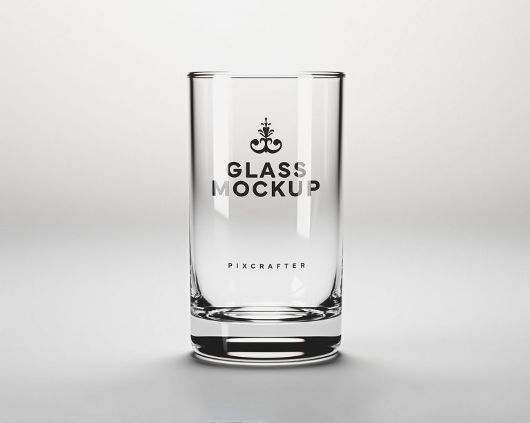 Glass Mockup Template - Pixcrafter