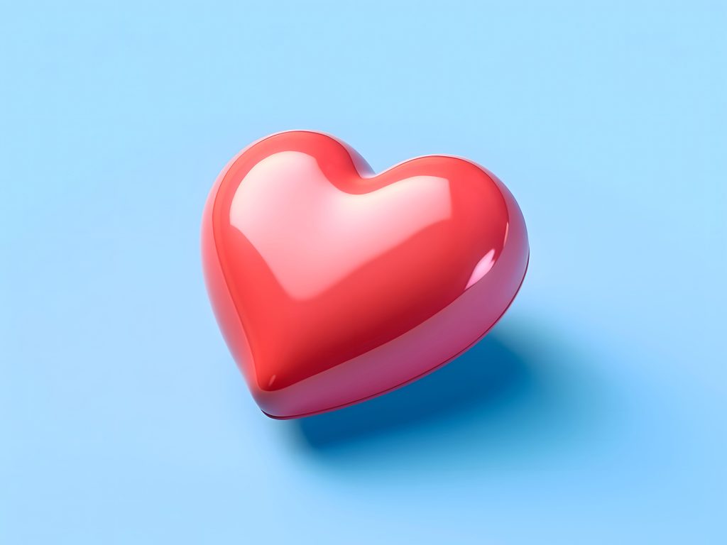 3D Style Model Heart Shape - Pixcrafter