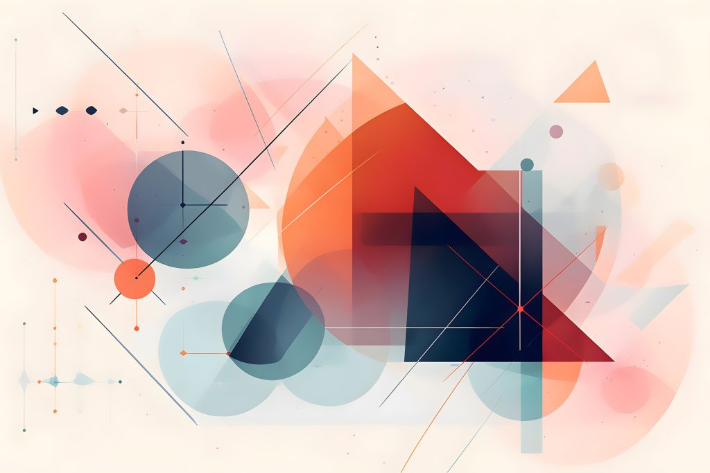 Abstract Geometric Illustration Background - Pixcrafter