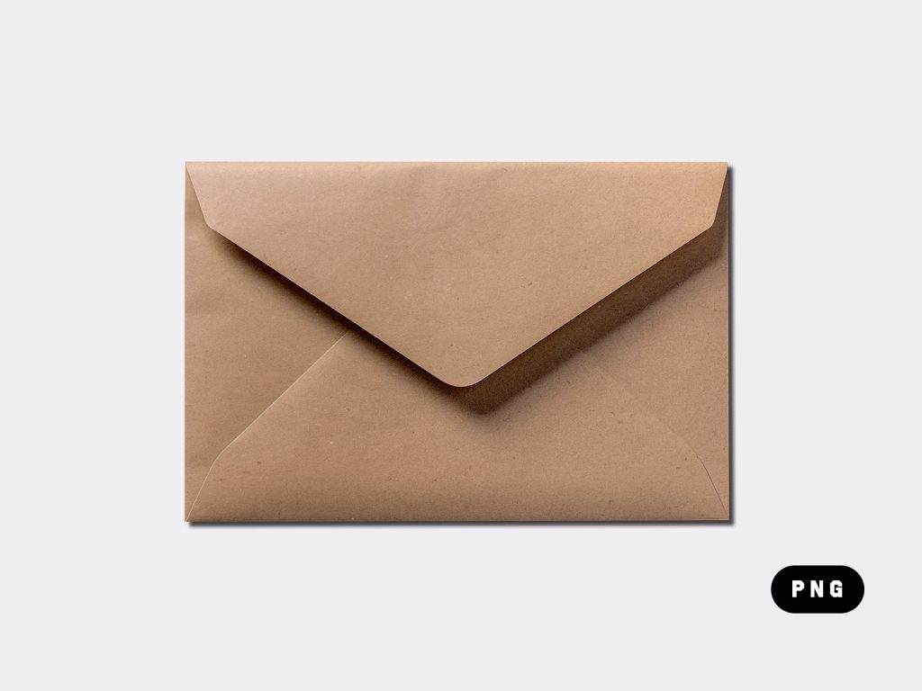 Brown Paper Envelop PNG - Pixcrafter