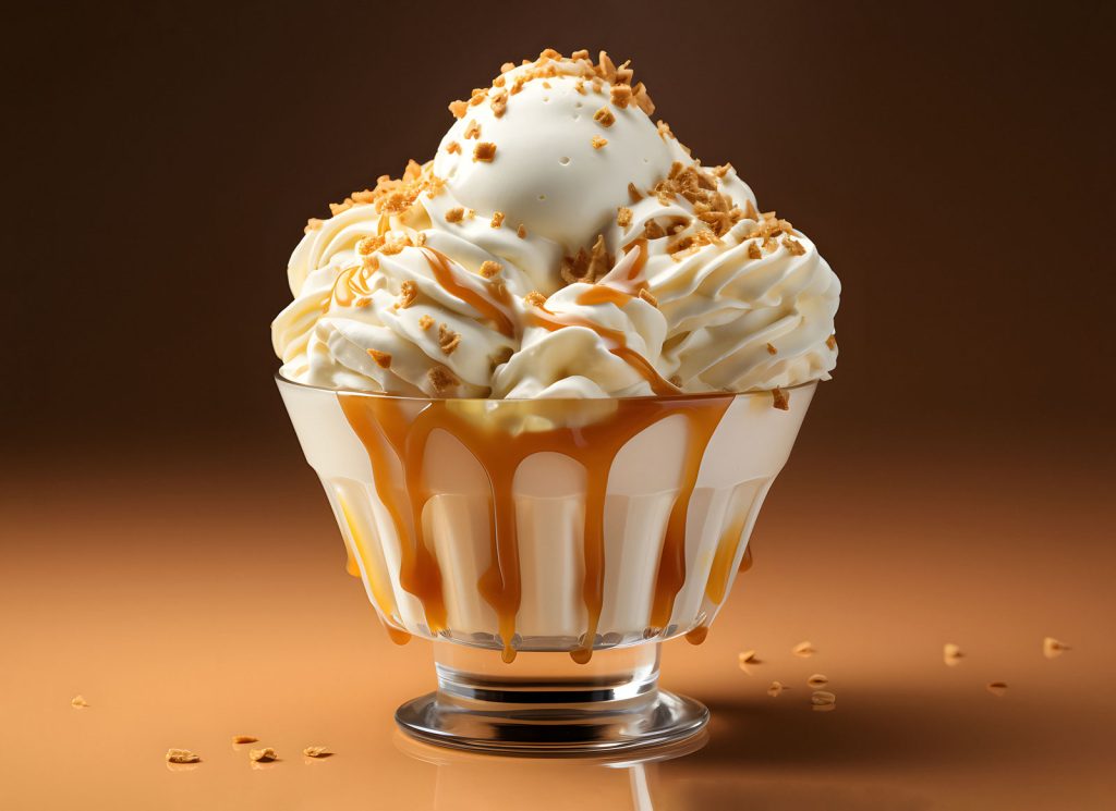 Delicious Ice Cream Cup With Honey - Pixcrafter