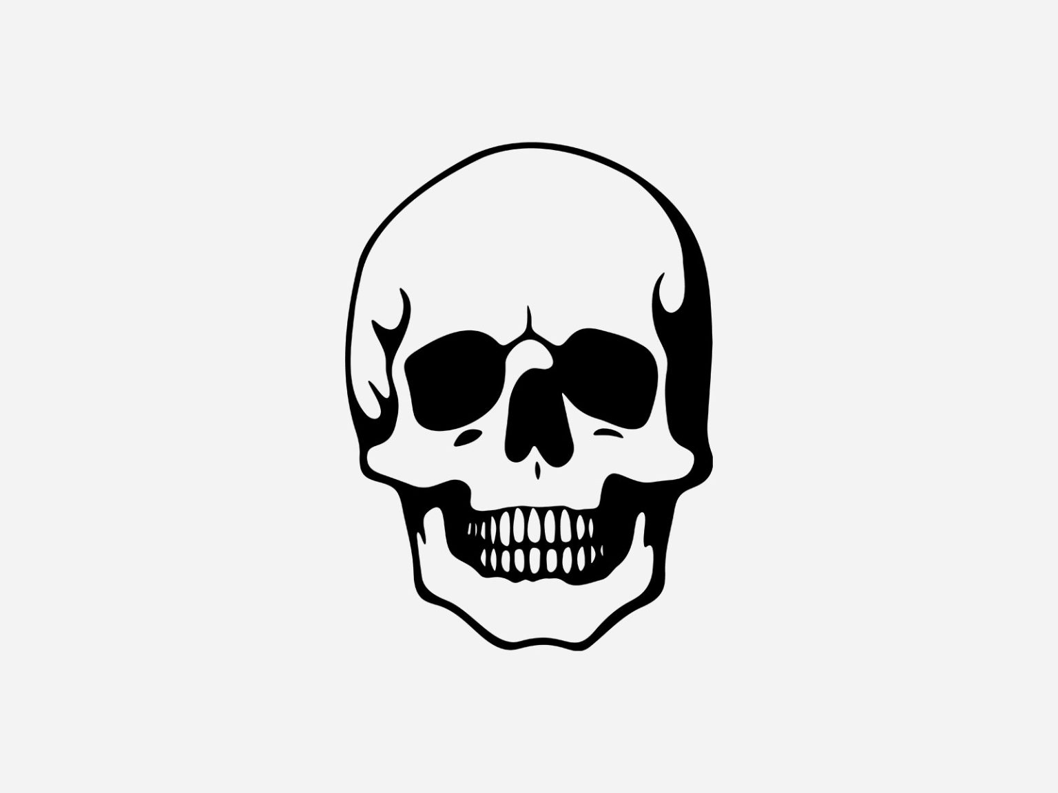 Vector Skull Illustration - Pixcrafter