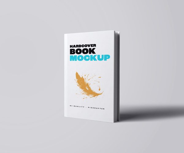 Standing Book Mockup Template - Pixcrafter