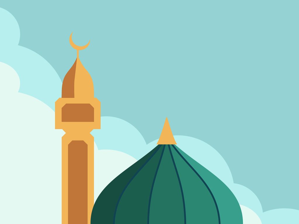 Vector Islamic Mosque Dome Illustration - Pixcrafter