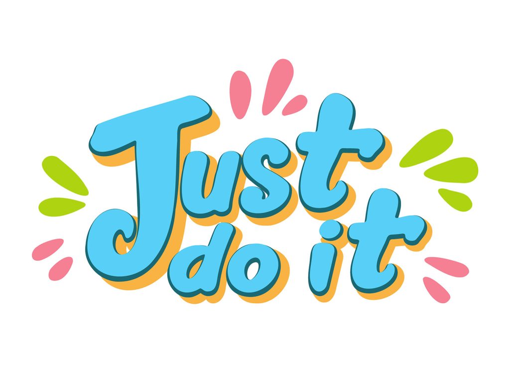 Just Do It Calligraphic Vector Text - Pixcrafter