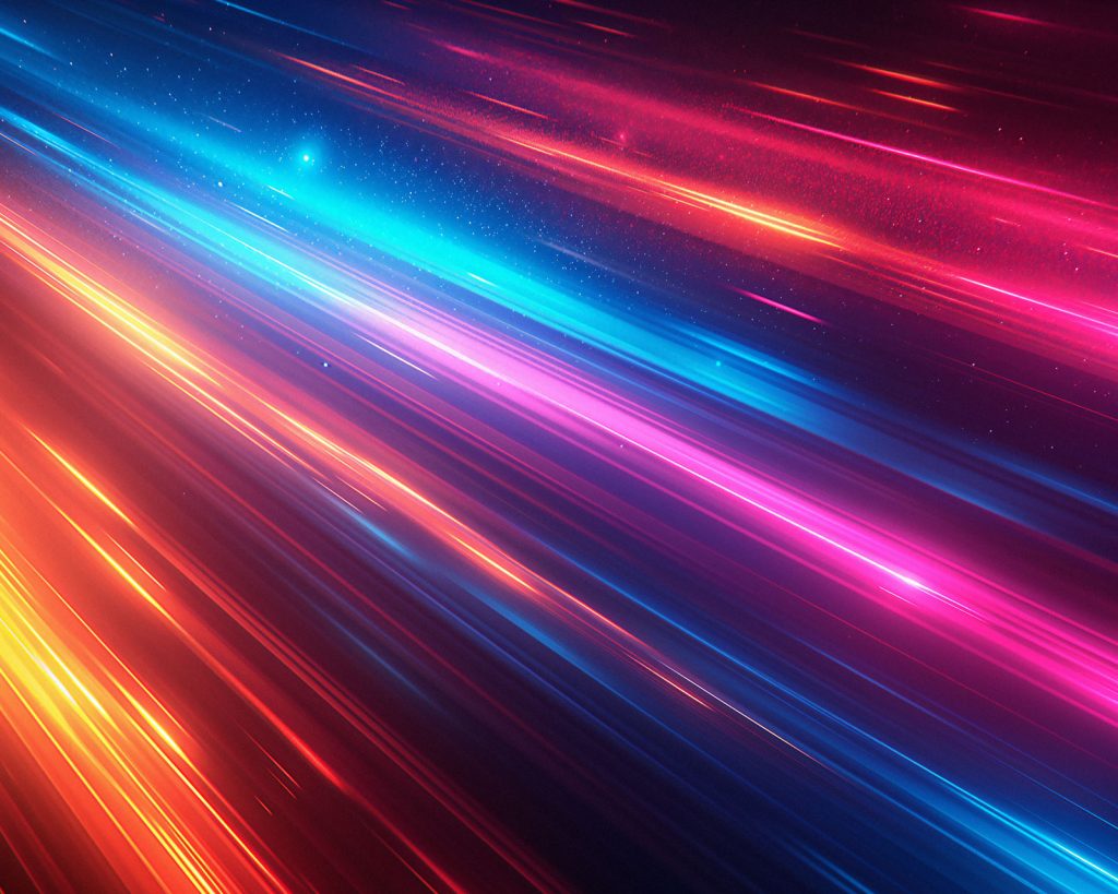 Colorful Neon Lights in Motion Background - Pixcrafter