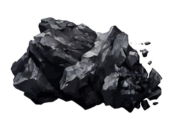 Cartoon Boulder Rock Stone Vector Illustration On White Background ...