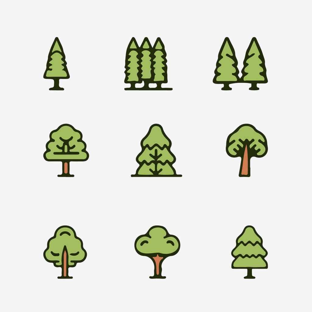 Forest Tree Icons - Pixcrafter
