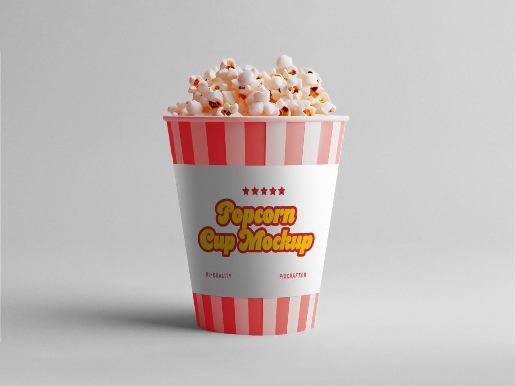 Popcorn Mockup Template - Pixcrafter